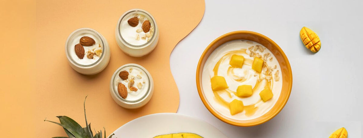 vegan mango pudding